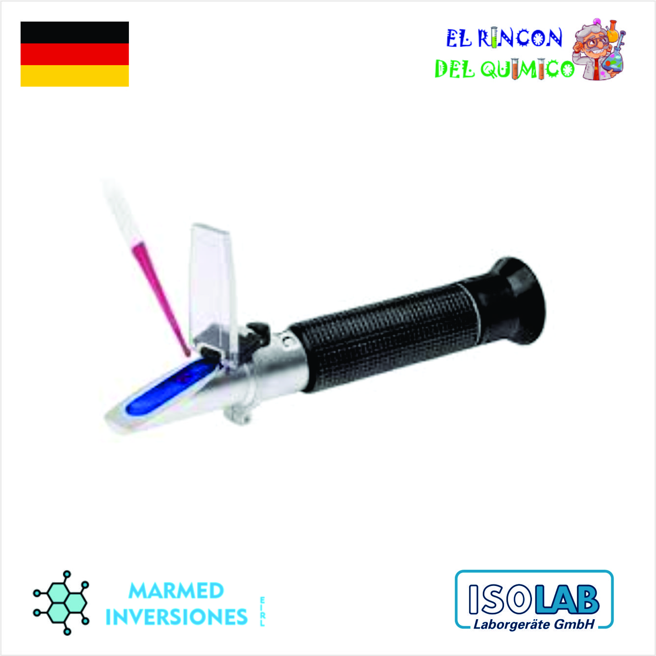 REFRACTOMETRO GRADO BRIX DE 0 – 90 % COD 618.25.001 ISOLAB