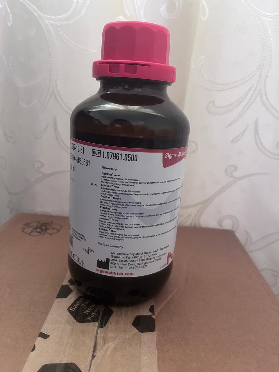 ENTELLAN NUEVO MEDIO DE MONTAJE X 500 ML COD 107961 MERCK
